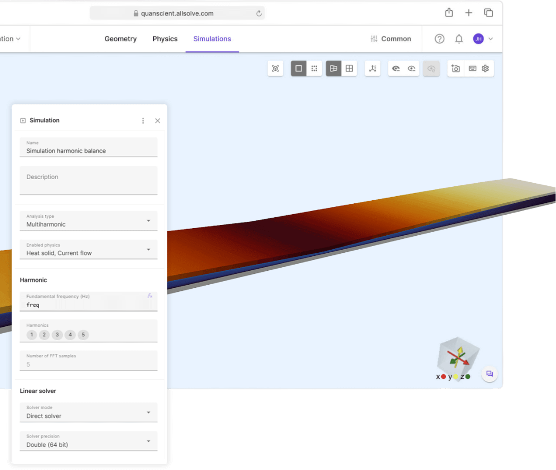 Technical example library | Quanscient Allsolve